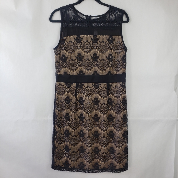 Emma & Michele | Dresses | Emma And Michele Dress Lace Black Stretch ...